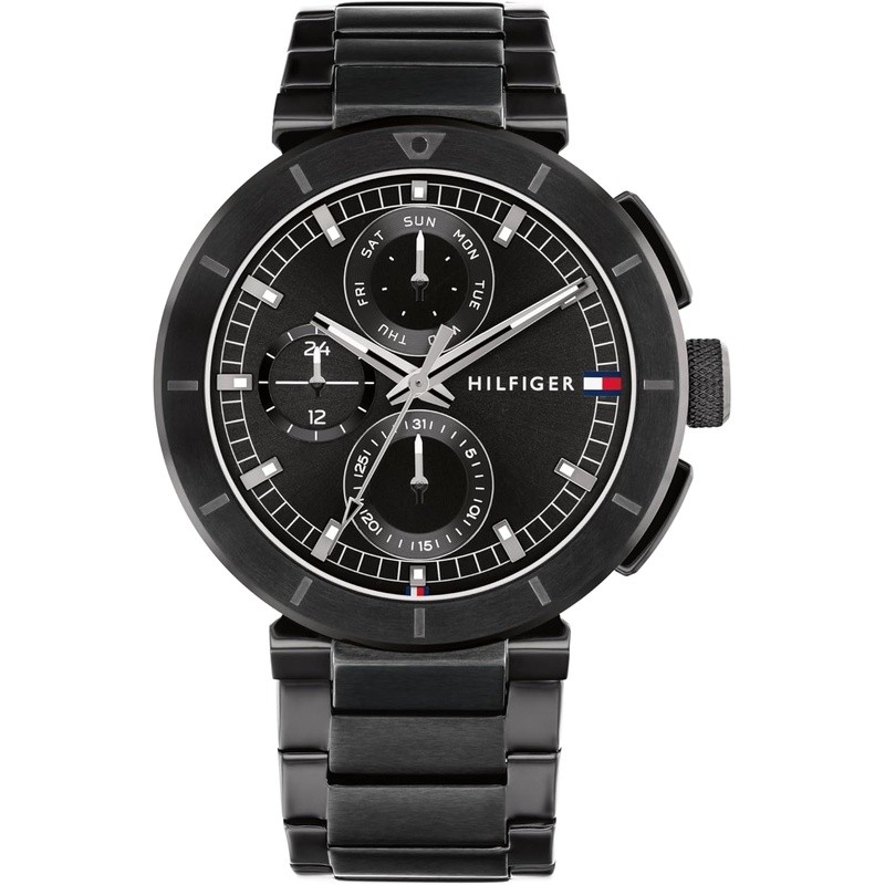 日版Tommy Hilfiger/汤米希尔费格男士休闲Lorenzo石英手表44mm