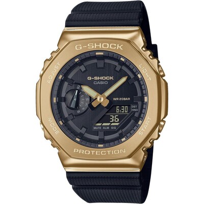 日版卡西欧G-SHOCK男士44mm金属农家橡树防水200米耐冲击腕表
