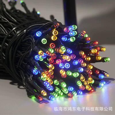 灯严选热XAX销led太阳能灯串户外防装亮饰灯水节日氛围灯彩灯串