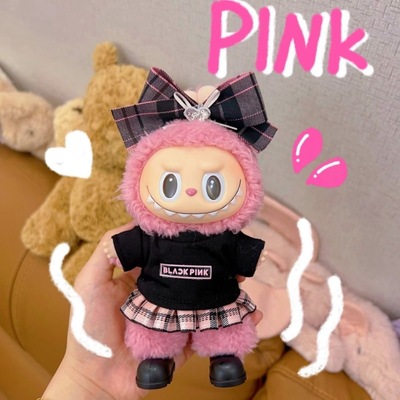 「Blackpink」labubu拉布布娃衣一二三代公仔17CM巡回应援套装