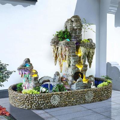 大型假山流水喷泉摆件花园庭院别墅酒店小院鱼池钟乳石景观
