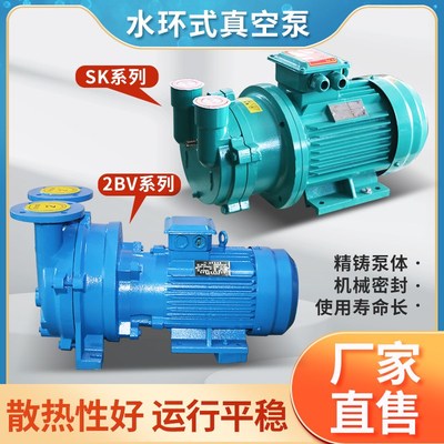 2BV水环式真空泵2060/5111工业用SK1.5B不锈钢防爆水循环抽气泵