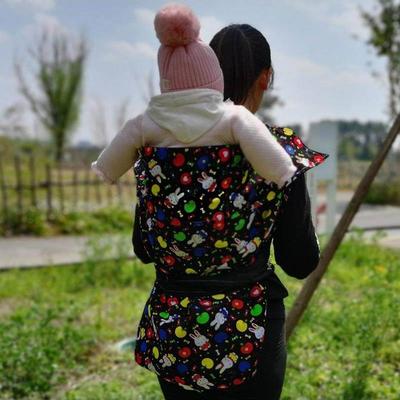 灯芯绒老式婴幼儿背巾传统宝宝背带后背式小娃儿背裙小娃儿背布