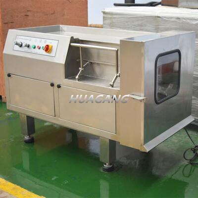 工厂用大型切冻肉丁机器 华钢牌550不锈钢切丁机厂家