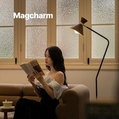 Magcharm青羽落地灯金属木纹氛围客厅卧室床头沙发旁地埋灯高级艺