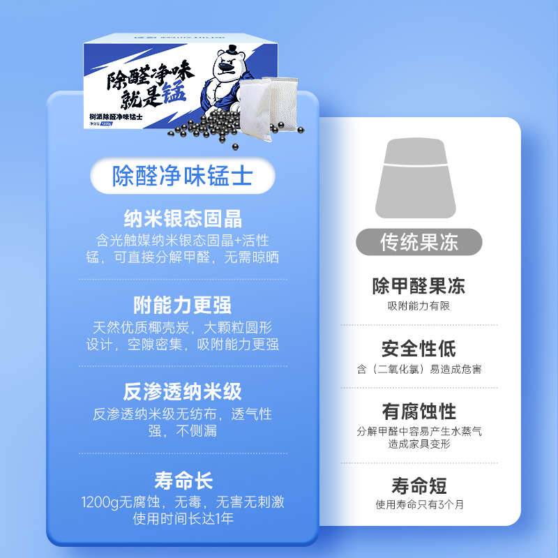 树派活性炭锰包新房家用除甲醛清除剂去除新车内异味醛吸附包神器