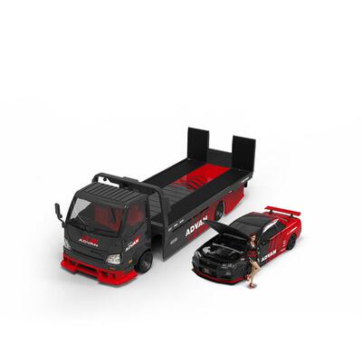 -TM1:64 GTR34 Advan涂装系列仿真合金汽车模型