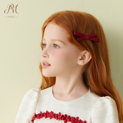 小雏菊PM童装不对称蝴蝶结发夹