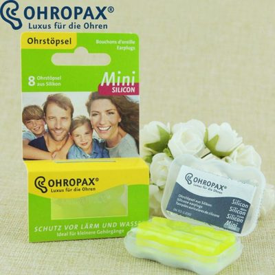 德国ohropax硅胶耳塞防水飞行防噪音隔音睡眠耳塞 儿童婴儿过年用