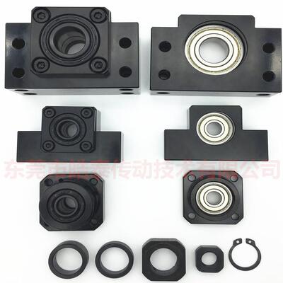 滚珠丝杆两端支撑座高精密轴承座固定侧配合轴经BK12BF15EK20FF25