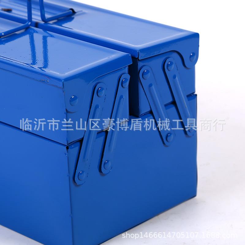 五金工具收纳箱小双层两层三层铁皮工具箱多功能家用零件收纳盒