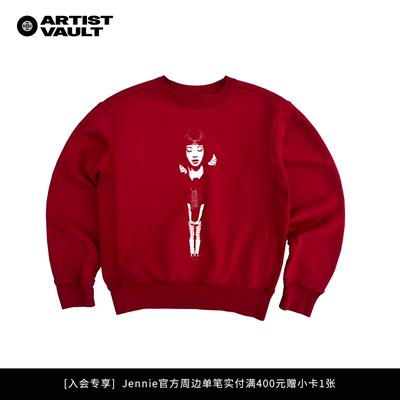 Jennie官方周边Ruby一周年快闪同款The Ruby Experience圆领卫衣