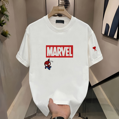 【官方直营】Ami fienT恤不易褪色字母棉涤男女通用短袖圆领时尚