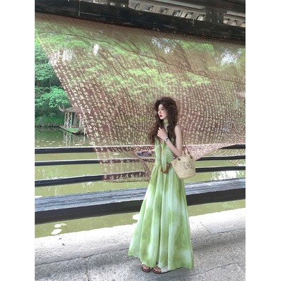 轻薄肌理感薄荷曼波无袖