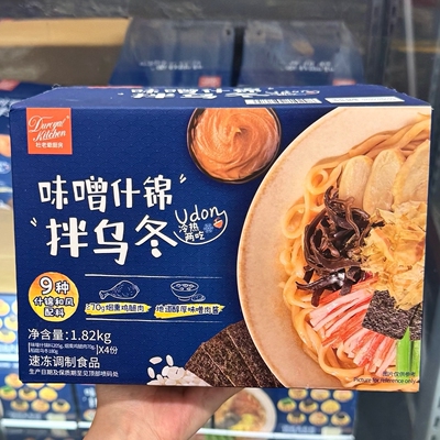 山姆 杜姥爷厨房 味噌什锦拌乌冬面1.82kg冷热皆宜 9种配料速食