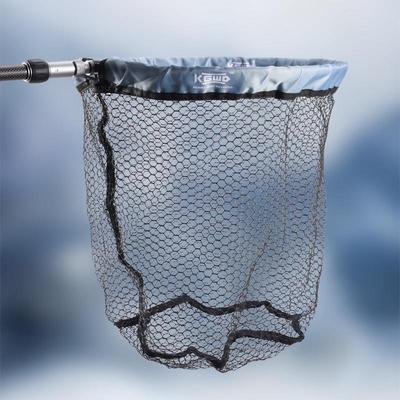 新款矽胶捞网头 可折叠超轻超硬可携式捞网兜速干防挂鱼网