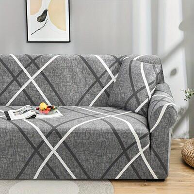 1pc Decorative Art Style Sofa Cover Set Soft And格沙发套套装