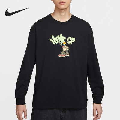 Nike/耐克官方正品当季款男士圆领印花长袖上衣II5313-010