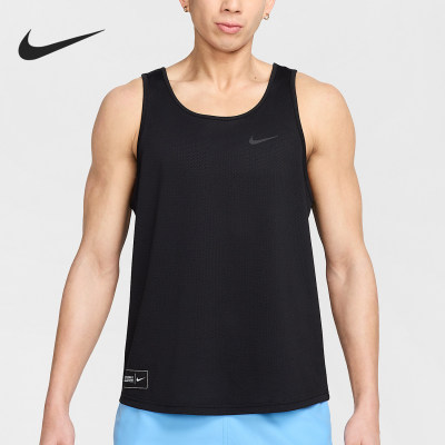 Nike/耐克官方正品夏季男士针织运动圆领透气背心T恤HV7073-010