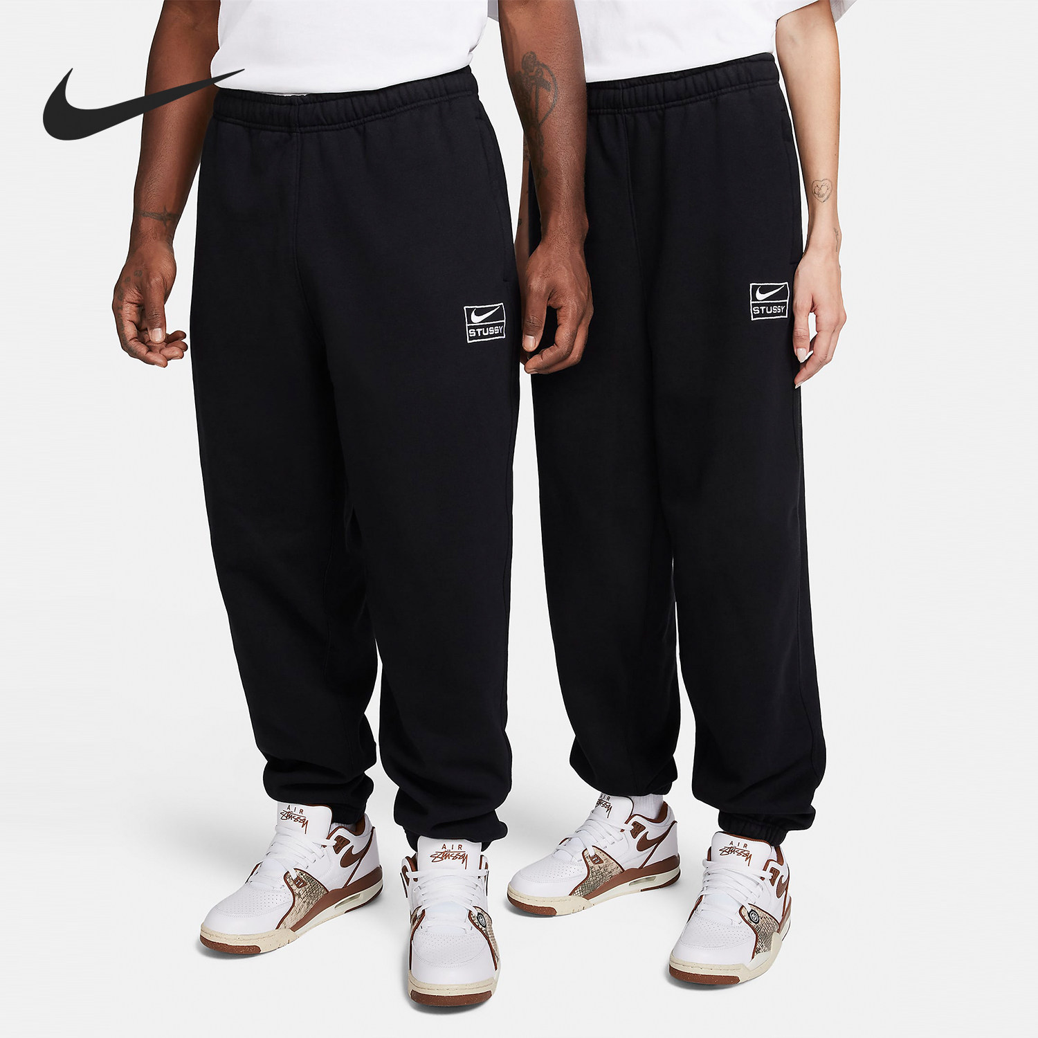 Nike/耐克官方正品Stüssy 男女同款加绒保暖运动长裤FN5236-010