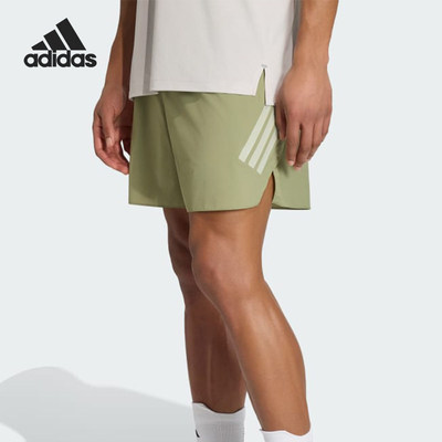 Adidas/阿迪达斯官方正品2026年男士松紧腰时尚运动短裤KX4396