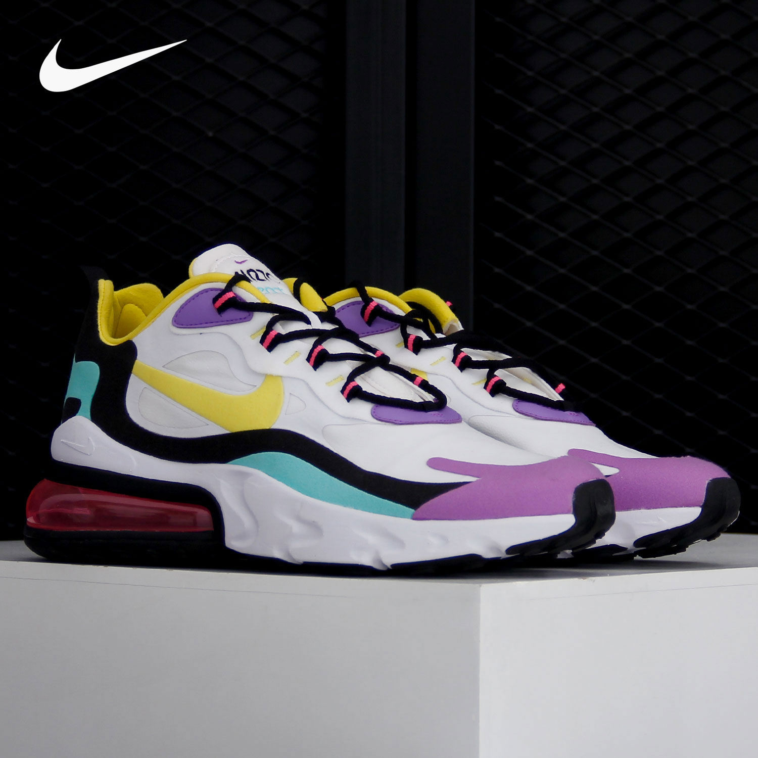 Nike/耐克正品气垫鞋当季Air Max 270 React男子休闲鞋AO4971-101