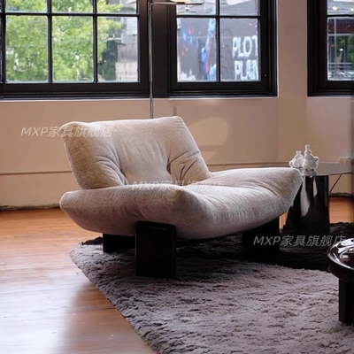 意式轻奢Emmi埃米棉麻布艺休闲椅