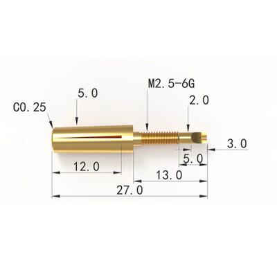厂家弹i針铜针 电PCB插针 电流pogo头pn889弹针 充弹簧顶