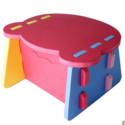 明德小桌椅装幼儿童宝宝抗压桌子密度泡沫 塑料拼接板凳