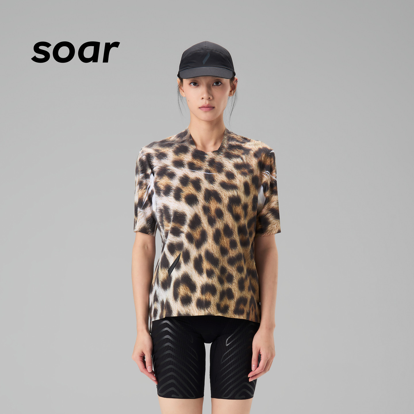 SOAR X ProtoLab女士跑步短袖T恤真丝混纺干爽透气运动T恤ST6W