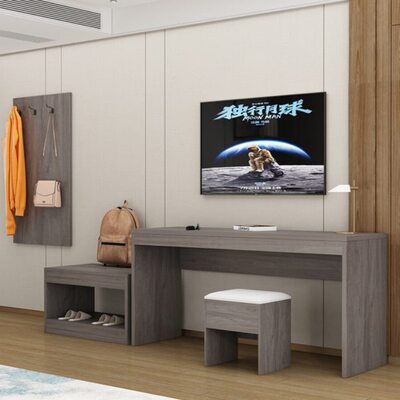 宾馆电视柜组合酒店桌子定制客房专用家具民宿旅馆行李柜标间全套