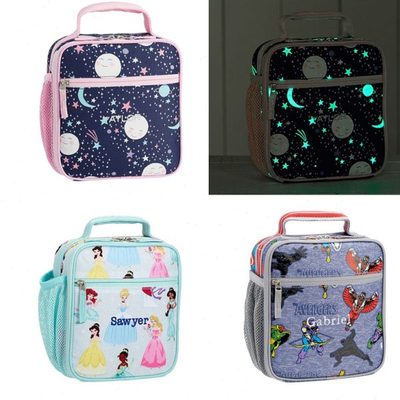 美国PBK小学生保温便当包饭盒袋手拎午餐包大容量保冷餐包加厚