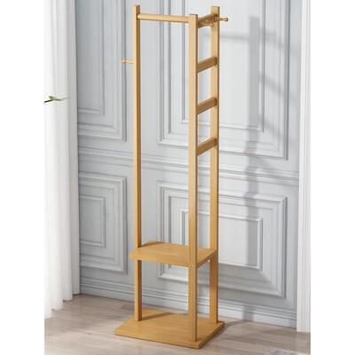 简易用衣帽99192架落卧室角地落挂衣架家实木玄关口多功能置门物