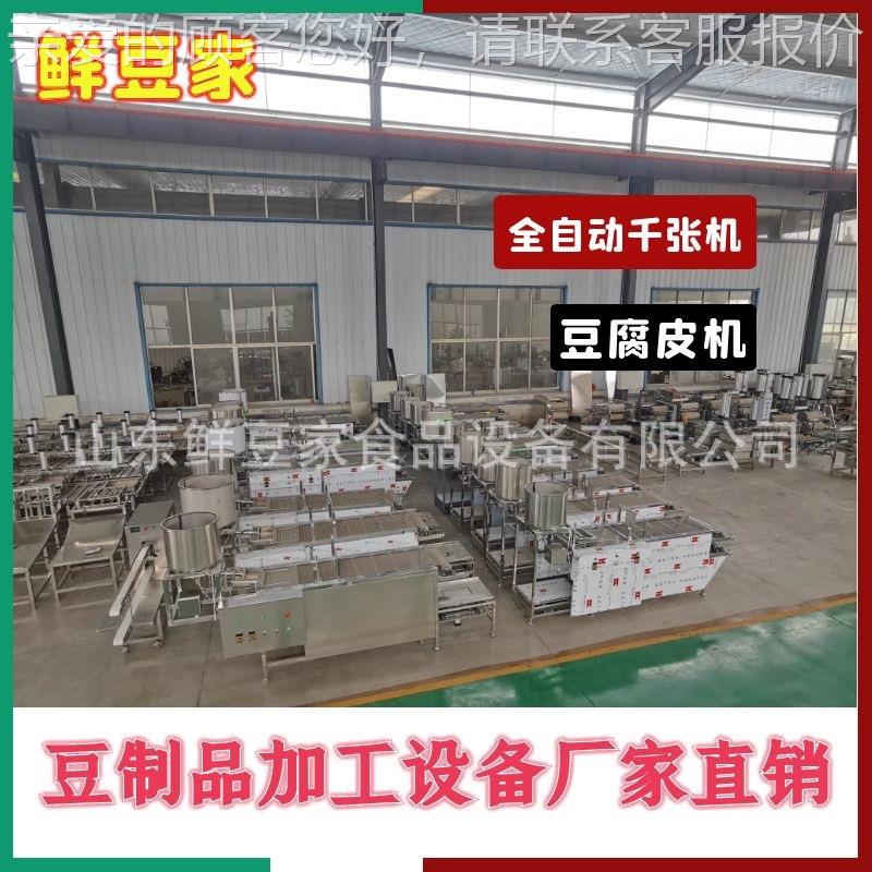 制山东双动层豆腐皮机全自豆腐豆干机商用干QGX豆腐豆品家厂免费