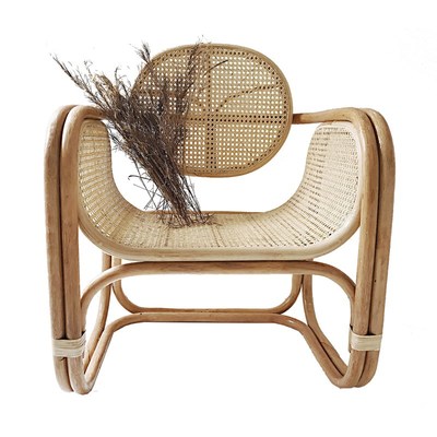 日式藤编沙发椅单人休闲椅子阳台休闲椅子靠背椅民宿家俱沙发椅子