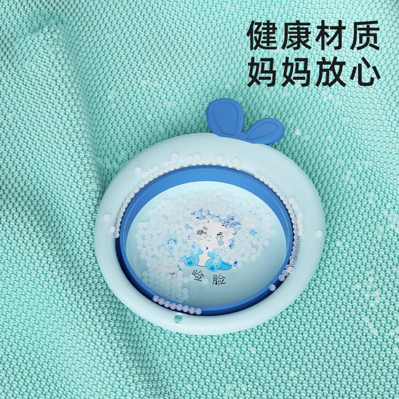 婴儿折叠脸盆3件套可悬挂洗脸脸洗脚脚洗屁屁儿童小盆子可爱加厚