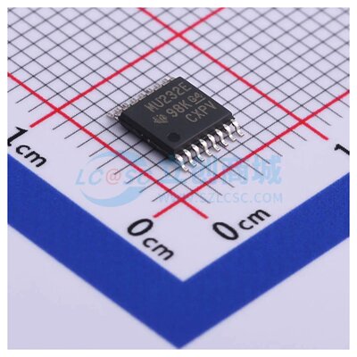 RS232芯片 SN65C3232EPWR TSSOP-16 收发器 1Mbps 原装