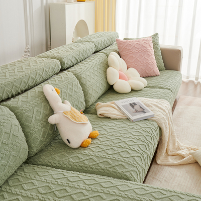 沙发套罩防滑弹力全包套提花绒