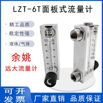 LZT-6T面板式有机玻璃带调节LZM-6T空气体氮气水液体转浮子流量计
