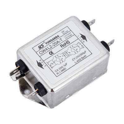 YUNSANDA单相交流EMI电源滤波器CW4EL2 CW4L2-10A-T/S 3A6A20A30A