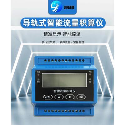 导轨智能流量积算仪显示仪表蒸汽流量仪表导轨积算仪