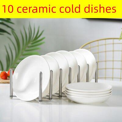 冷盘陶瓷骨盘6寸吐骨盘家用7祇带骨垃圾碟小碟10祇