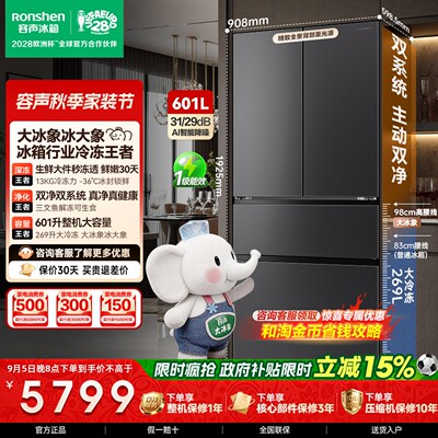 容声大冰象601L法式超薄双系统