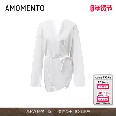 2025新款白色衬衫式连衣裙