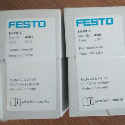 德国FESTO 气控阀 J-5-PK-3 4503 VL-5-PK-3 4504 全新原装现货