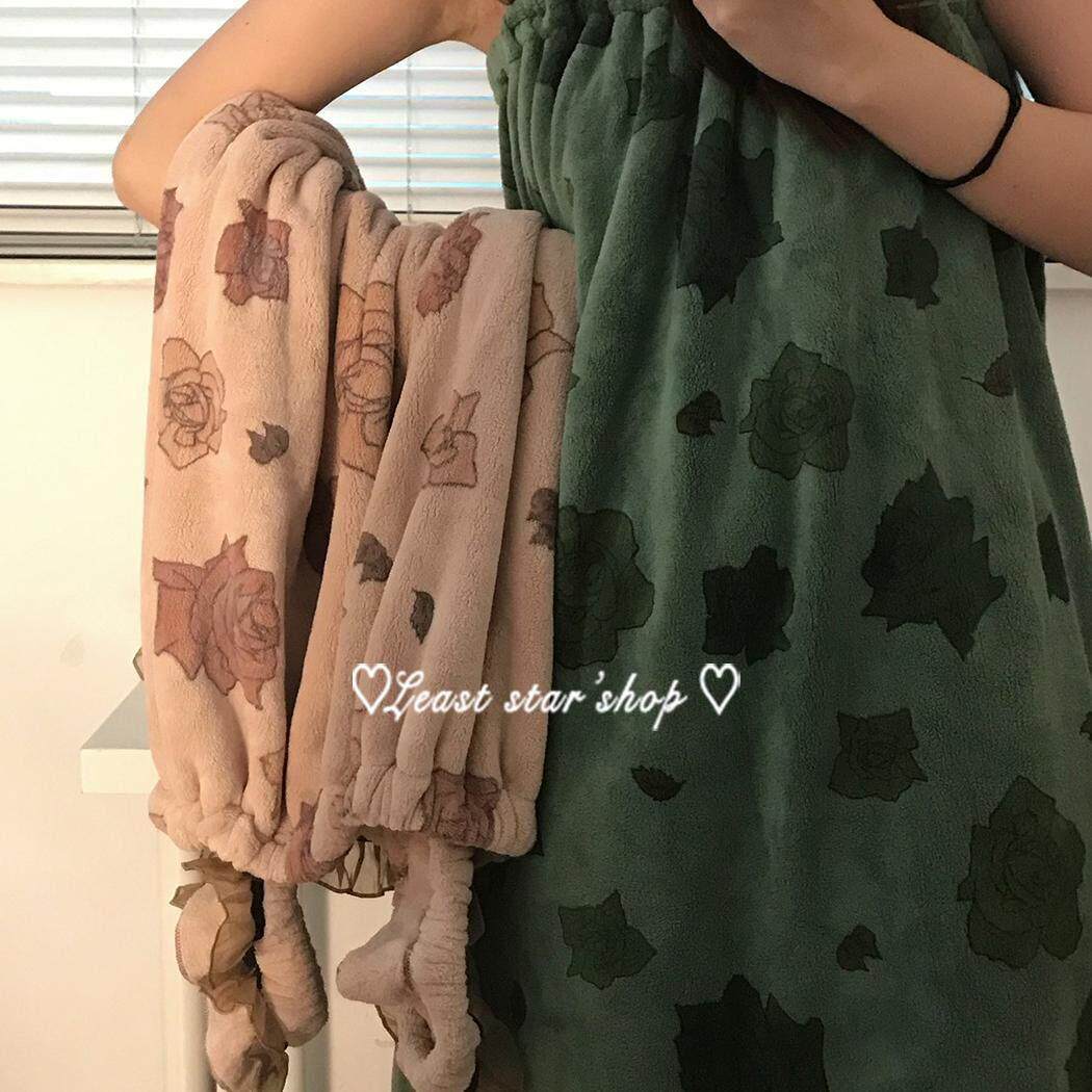 秋冬新款洗澡浴裙合集~家用珊瑚绒吊带浴衣浴袍超强吸水速干裹巾