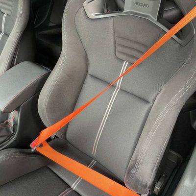 德国BERGER阿马士橙色安全带 汽车改装翻新保险带换色 固德安全带