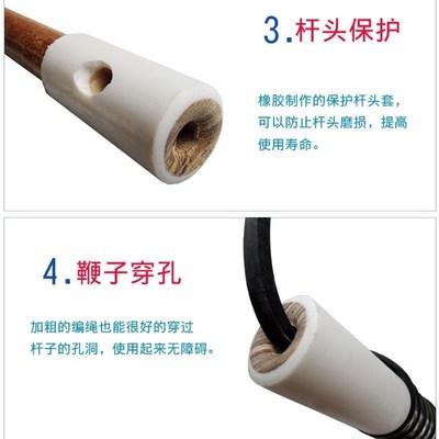 陀螺鞭绳子层压木鞭杆健身陀螺鞭子中老年成人大陀螺不锈钢千层木