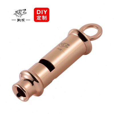 生高色/应急双8量纯铜口哨0频哨子61狼户外玫瑰金超大求北腔镀音