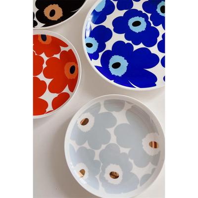 杂置社北欧罂栗花朵简约经典甜品盘牛排盘下午茶碟托盘平盘